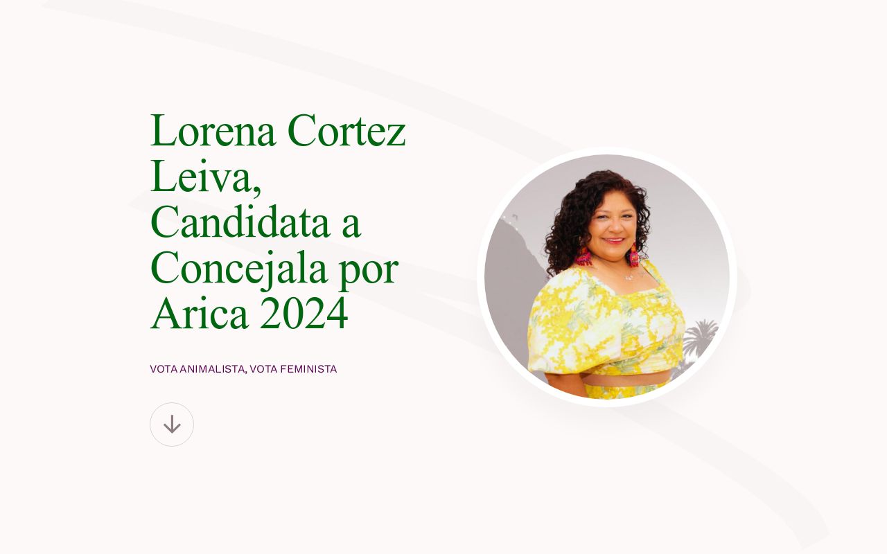 Lorena Cortez, candidata a concejala Arica 2024